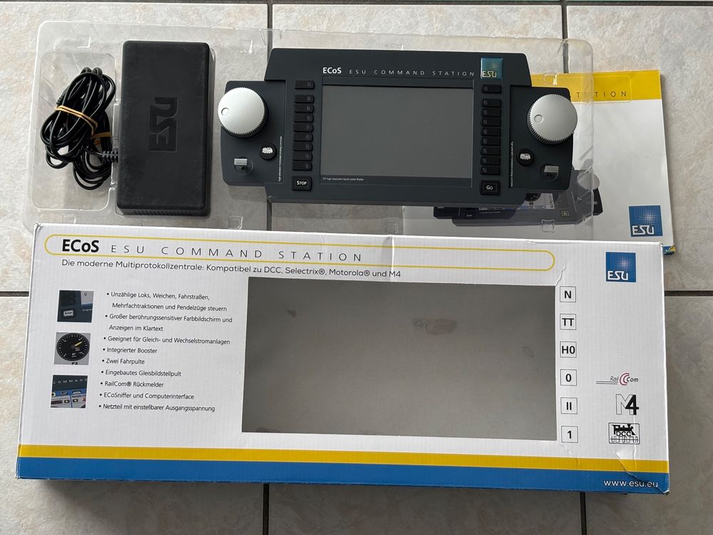 ESU 50210 Ecos 2 command station digital 6A mit Soft 4.3.2 (Gebraucht ...