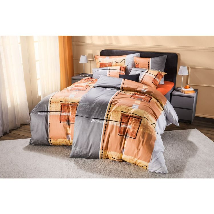 Satin-Bettwäsche-Set 160 x 210 cm + 65 x 100 cm "NEU" (Neu und ...
