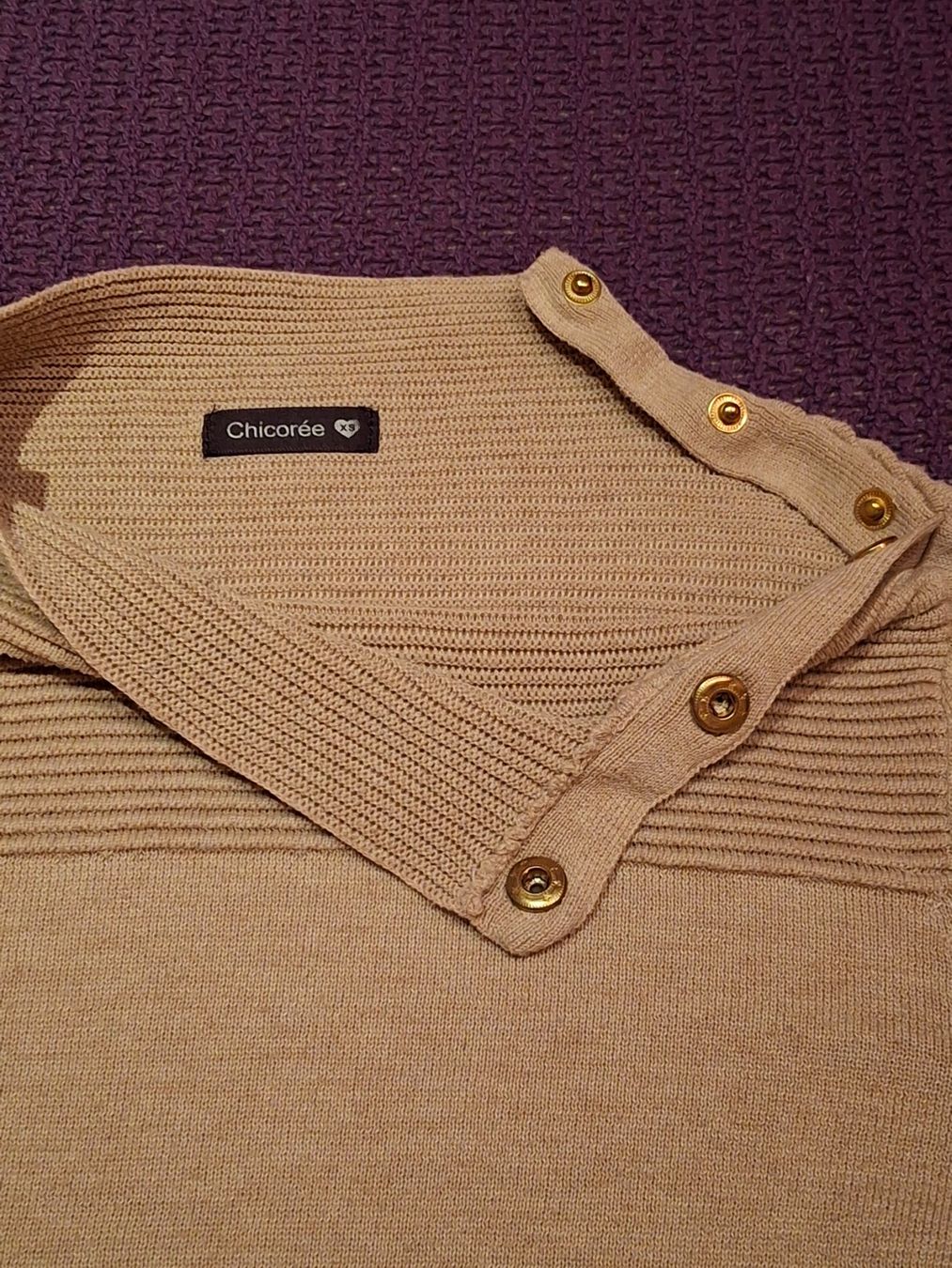 Pull chemise sur le bas taille XS marque Chicorée 50% coton (D'occasion ...