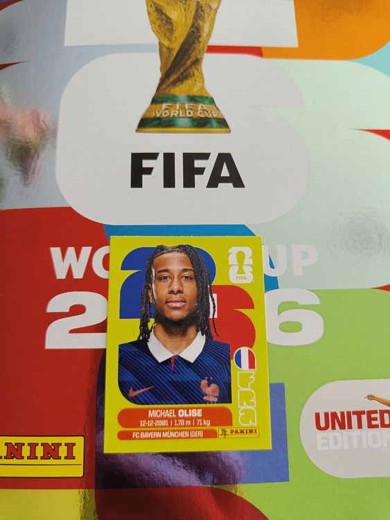 Panini FIFA 2026 Sticker: Michael Olise, Frankreich. Top! (Neu (gemäss ...
