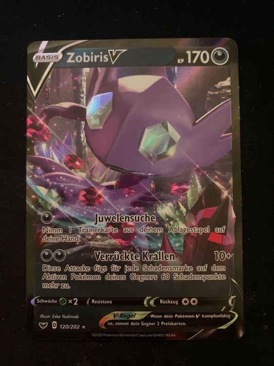 Pokemonkarte Zobiris V ab 1.- Fr. (Neu (gemäss Beschreibung)) in Stadel ...