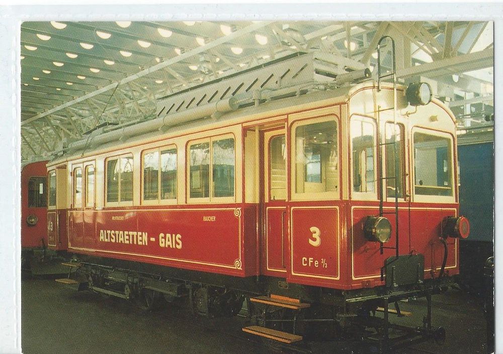 Elektrischer Personentriebwagen der Altstätten-Gais-Bahn (Neu (gemäss Beschreibung)) in Rothrist ...