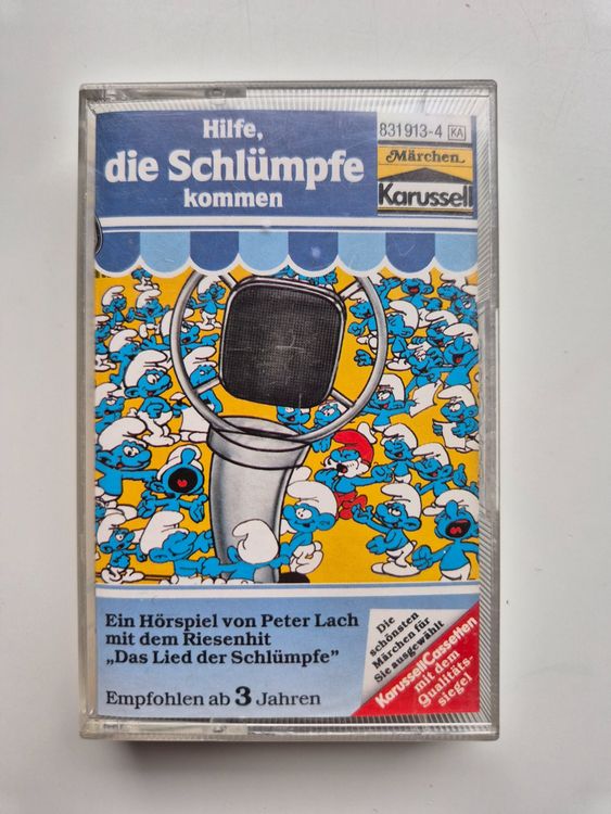 Kasette MC 💙 Hilfe, die Schlümpfe kommen 🎶 (Gebraucht) in ...