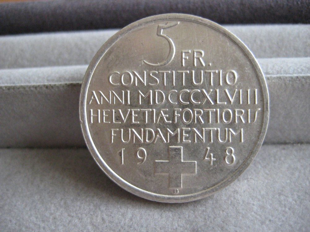 5 Fr. HELVETIA Münze 1948 | Kaufen auf Ricardo