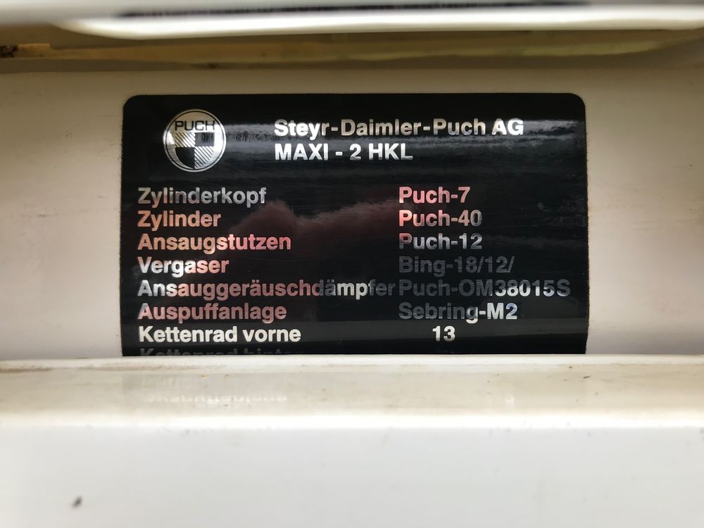 Puch Maxi Rider Macho 2 speed Handschalter Z50 100% Original | Kaufen ...