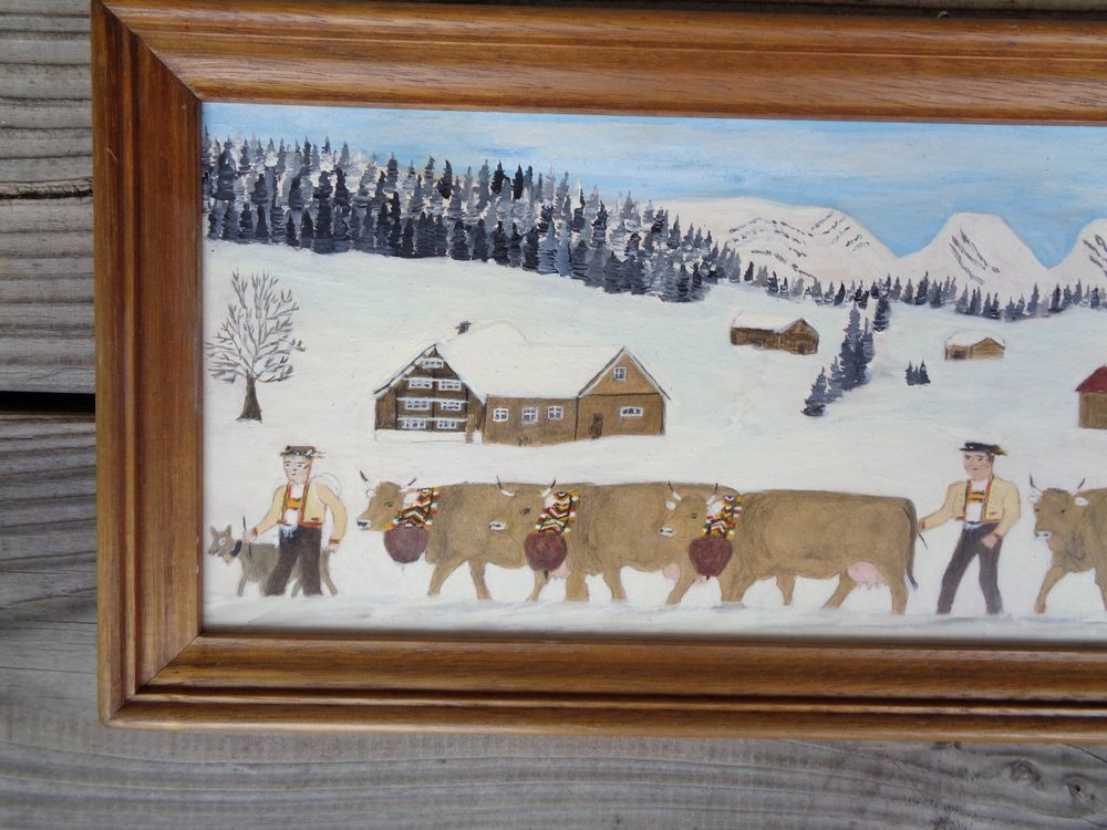APPENZELLER TOGGENBURG TISCHHAUSER BAUERNMALEREI NAIVE MALER (Gebraucht) in Henggart für CHF 165 ...