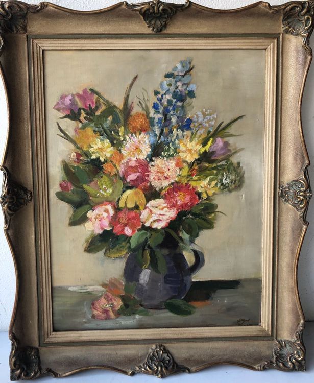 Alte Stillleben Gemälde unleserlich sig | Kaufen auf Ricardo