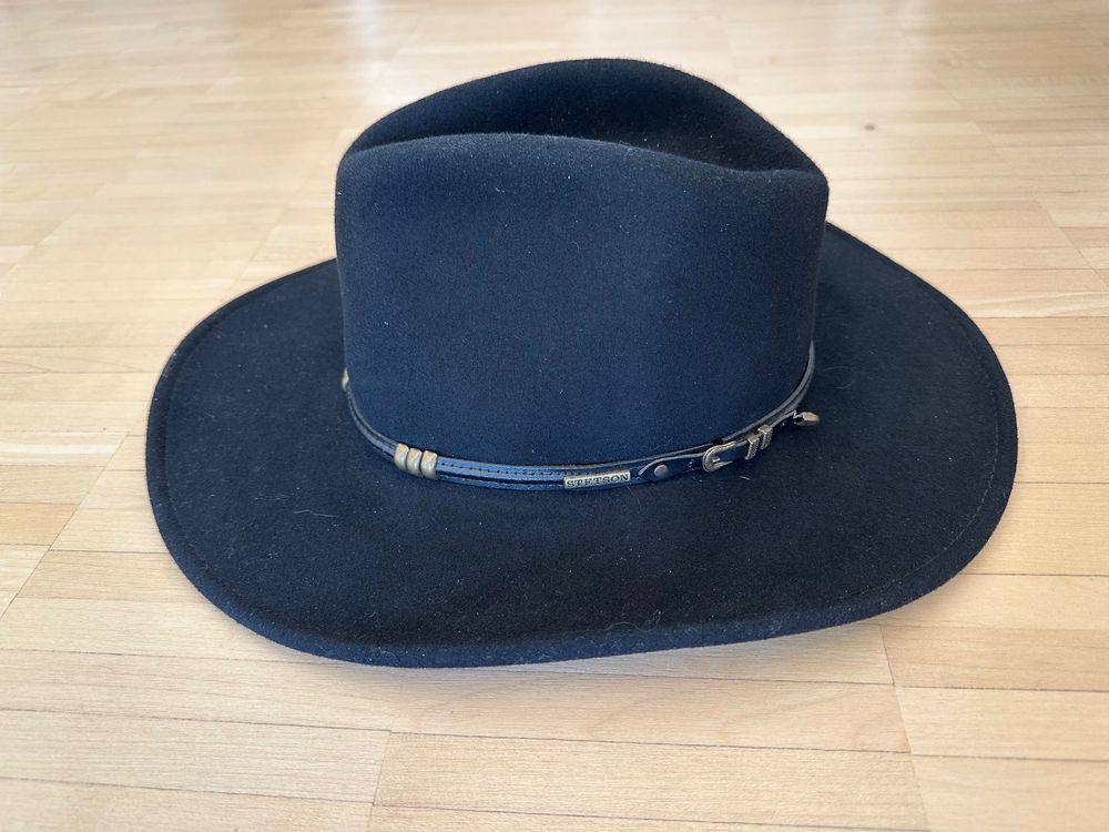 Stetson Westernhut schwarz, Gr. 59cm / L, wenig getragen! | Kaufen auf Ricardo