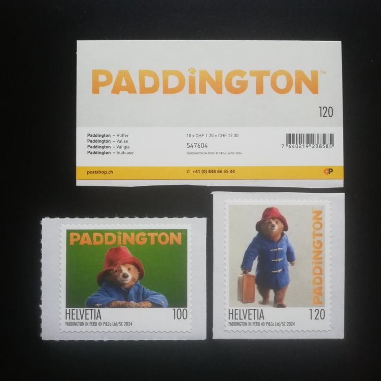 Schweiz Serie Sondermarken Paddington, 2024 ** (Neu (gemäss Beschreibung)) in Gümligen für CHF 2 ...