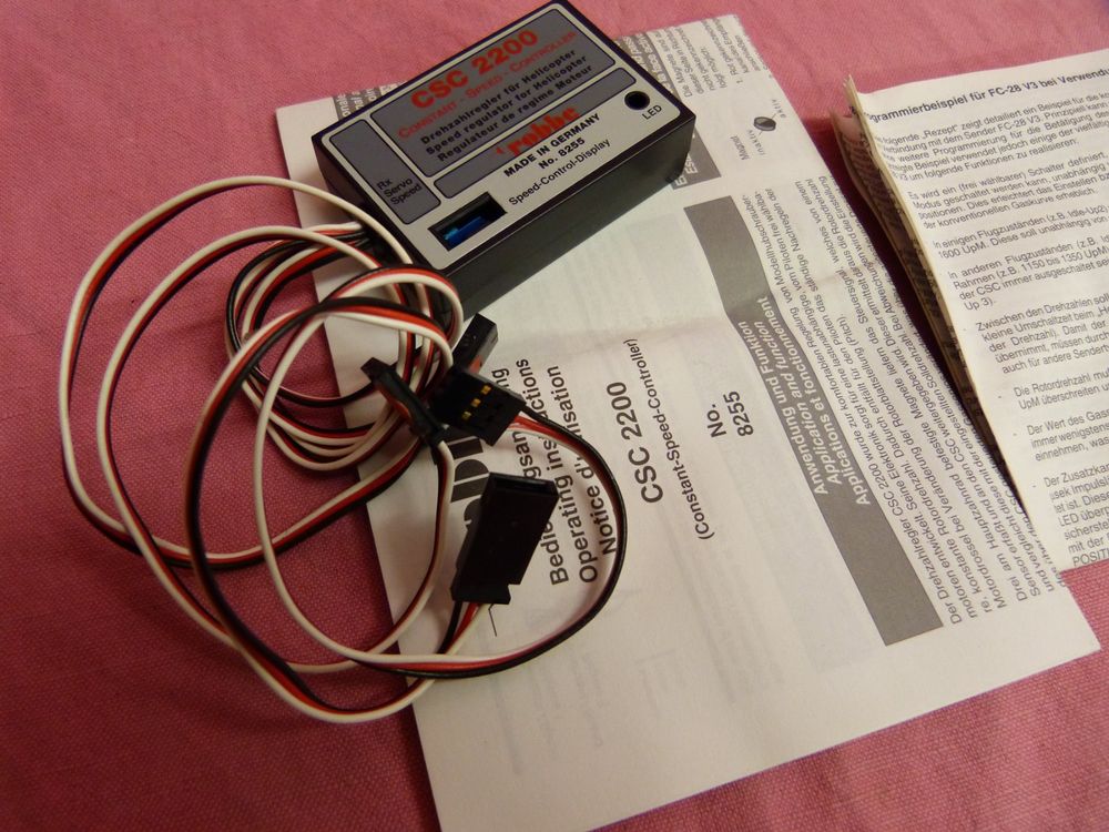 CSC 2200 Constant-Speed-Controller Robbe Nr. 8255 (Gebraucht) in ...