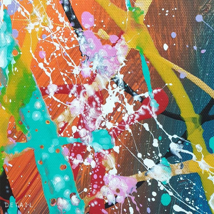 Triptychon Original Gemälde von Dieu "Sunstream" abstrakt (Neu (gemäss Beschreibung)) in Dresden ...