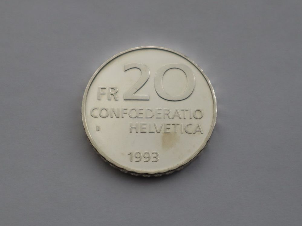 20 Fr. Gedenkmünze Paracelsus 1993 (Gebraucht) in Reinach BL für CHF 22 – mit Lieferung auf ...