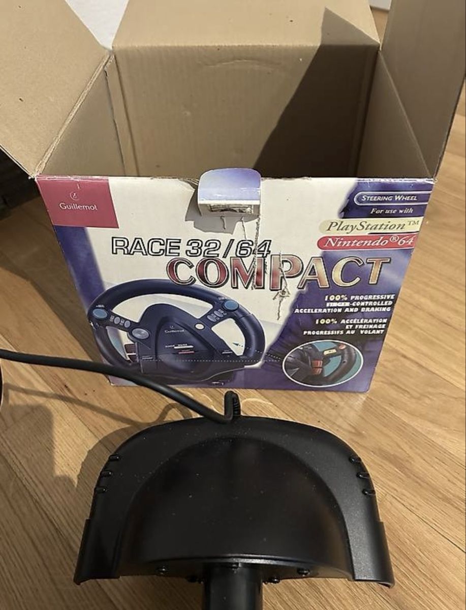 Nintendo 64 & PS 1 Guillemot Steering wheel Race 32/64 (Gebraucht) in ...