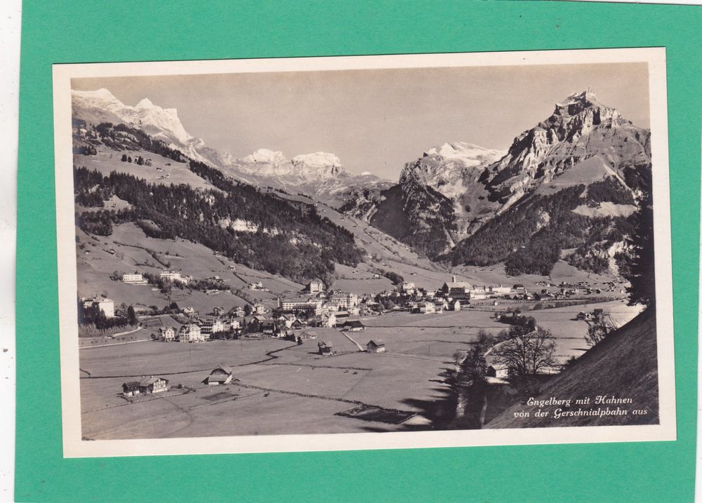 Engelberg mit Hahnen von der Gerschnialpbahn aus | Kaufen auf Ricardo