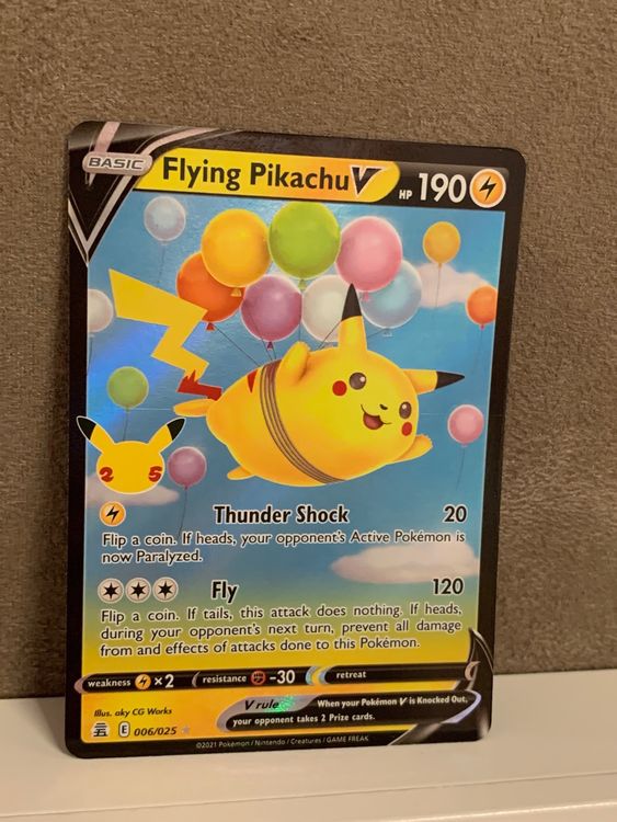Flying Pikachu V ENG Celebrations Pokemon 006/025 (Gebraucht) in ...