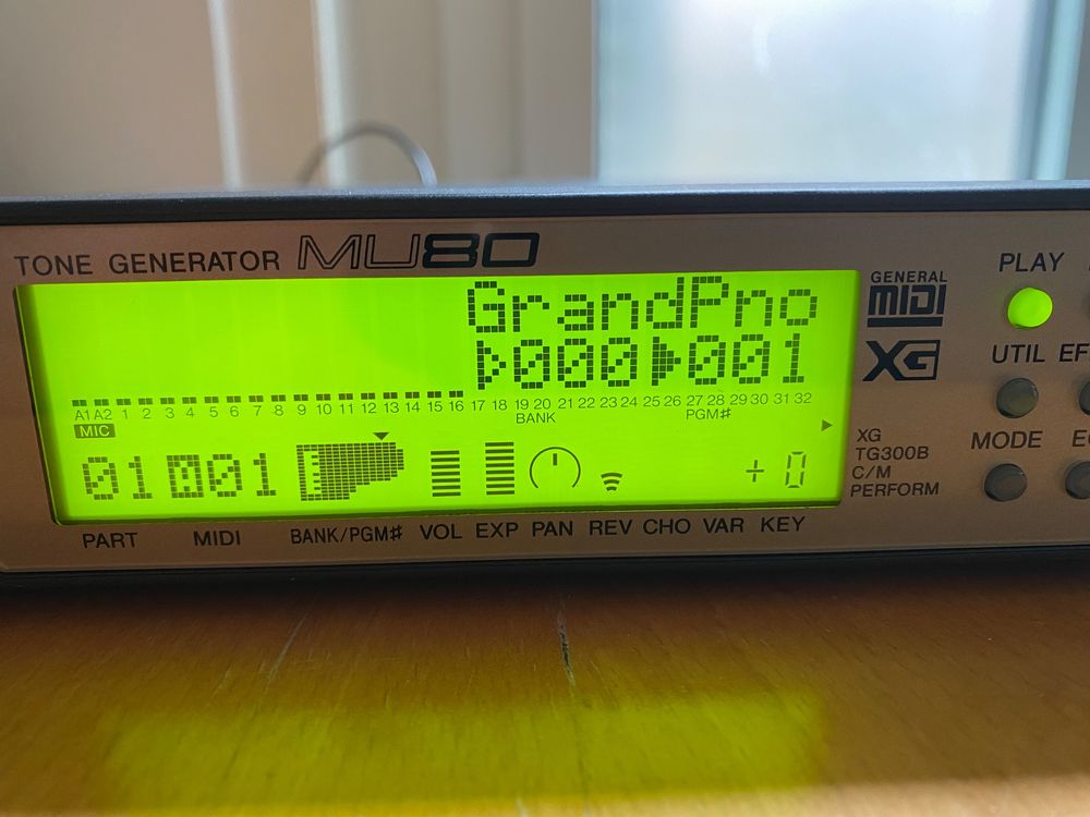 Module de sons vintage XG MIDI Yamaha MU80 (Gebraucht) in Lausanne für ...