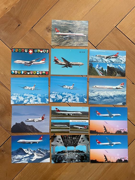 13 AK Flugzeuge, Swissair, Jumbo-Jet, Boeing, Crossair, CTA (Gebraucht ...