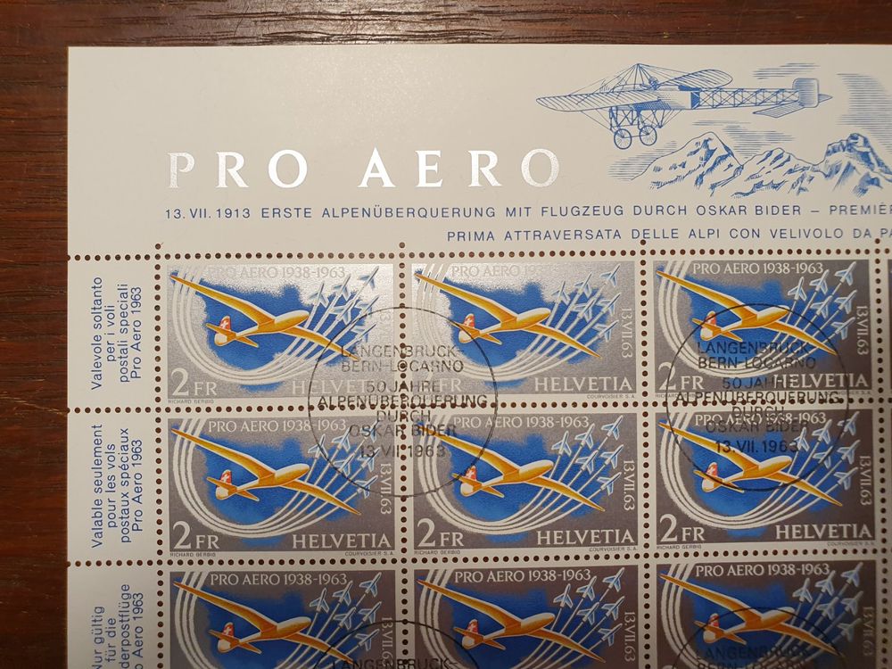 25 Jahre PRO AERO F46 - Zierbogen mit 20 Marken gestempelt (Gebraucht ...