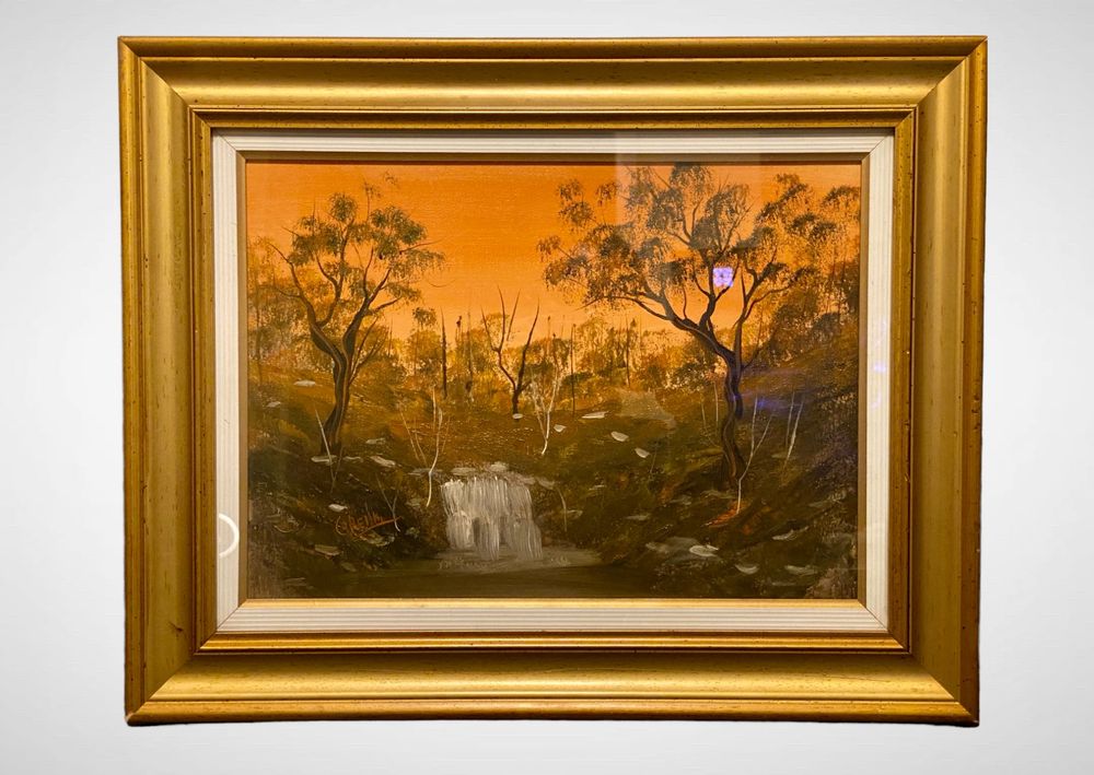 CORELYN - Superbe peinture huile sur toile COUCHER DE SOLEIL (Gebraucht) in Morges für CHF 40 ...