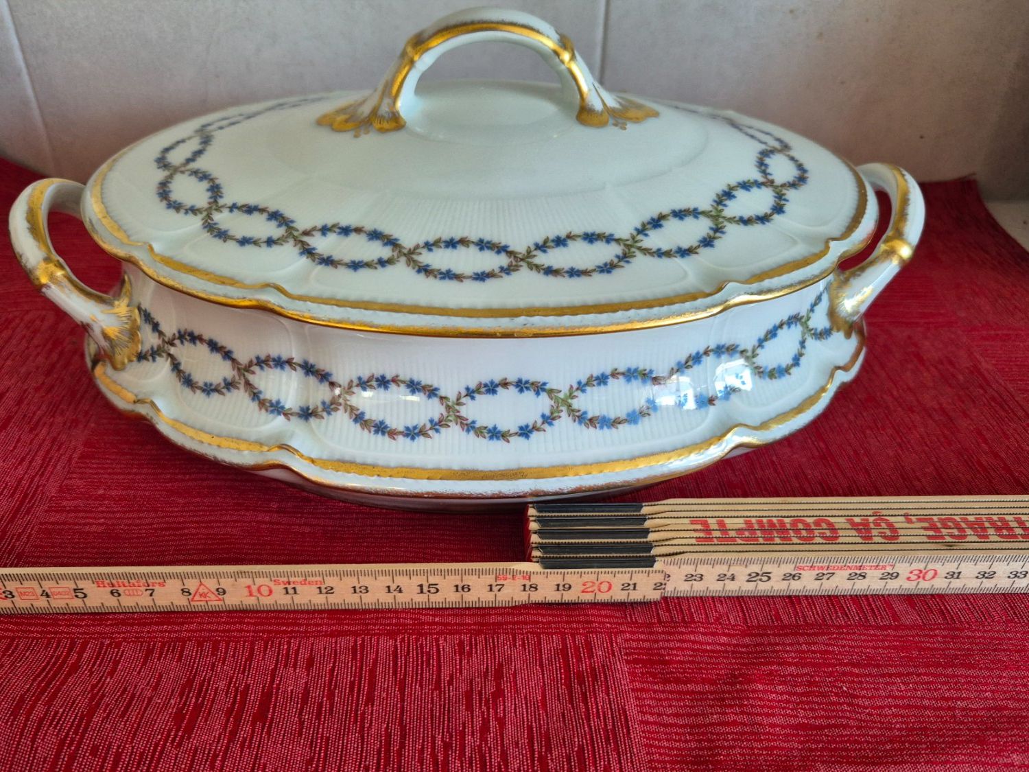 Grand plat à légumes/soupiere porcelaine ancienne Limoges GD (D ...