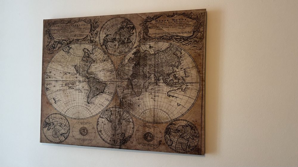 Weltkarte Leinwand Bild | Kaufen auf Ricardo