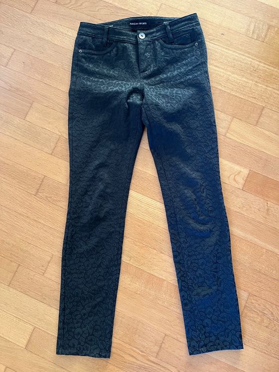 Marc Cain Hose, schwarz gemustert, Grösse N2/36 (Gebraucht) in Zell ZH ...