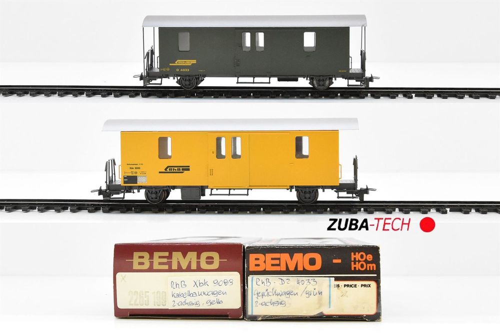 Bemo 2x Personenwagen RhB H0m GS OVP (Gebraucht) in St. Gallen für CHF 20.5 – mit Lieferung auf ...