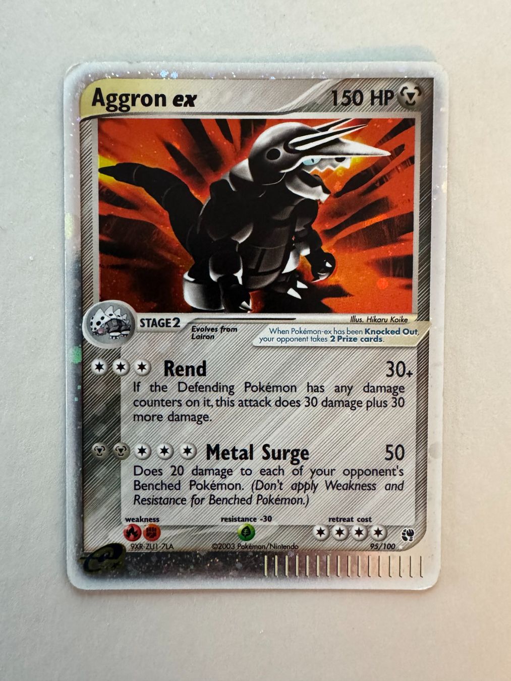 Pokémon Aggron ex – EX Sandstorm (2003) – Holo – Played (LP) (Gebraucht ...