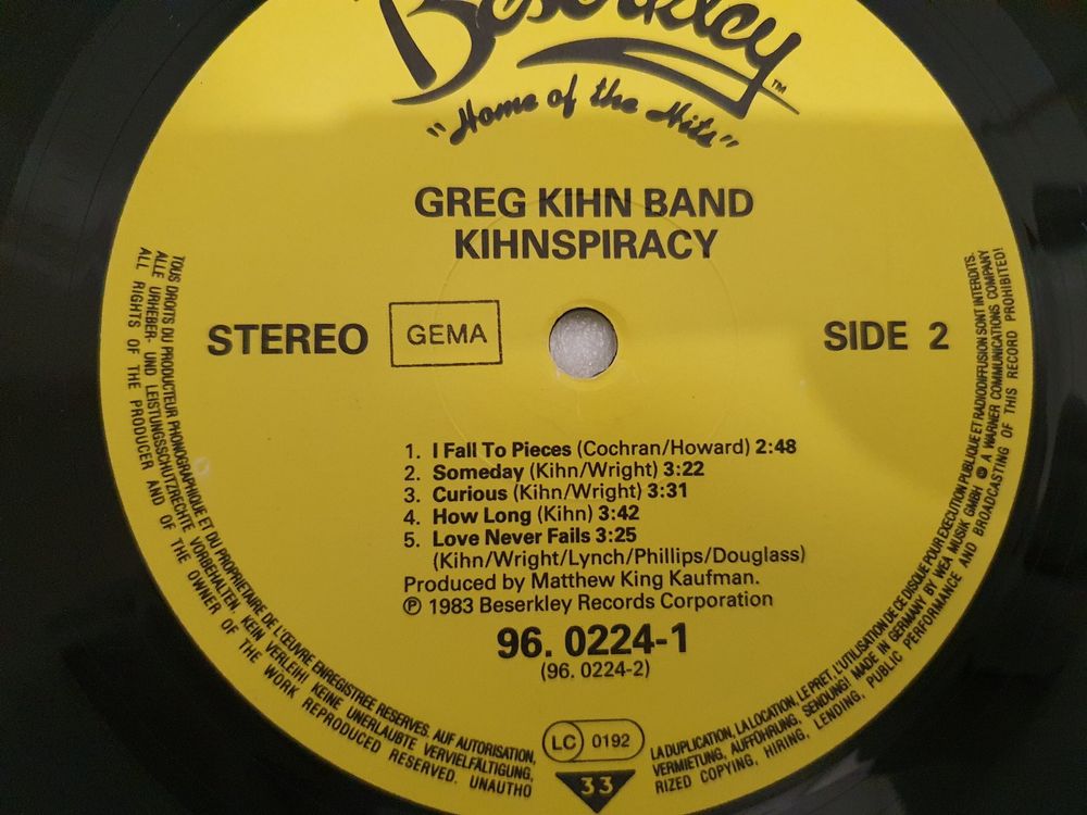 Greg Kihn Band – Kihnspiracy (Gebraucht) in Uster für CHF 3.5 – mit ...