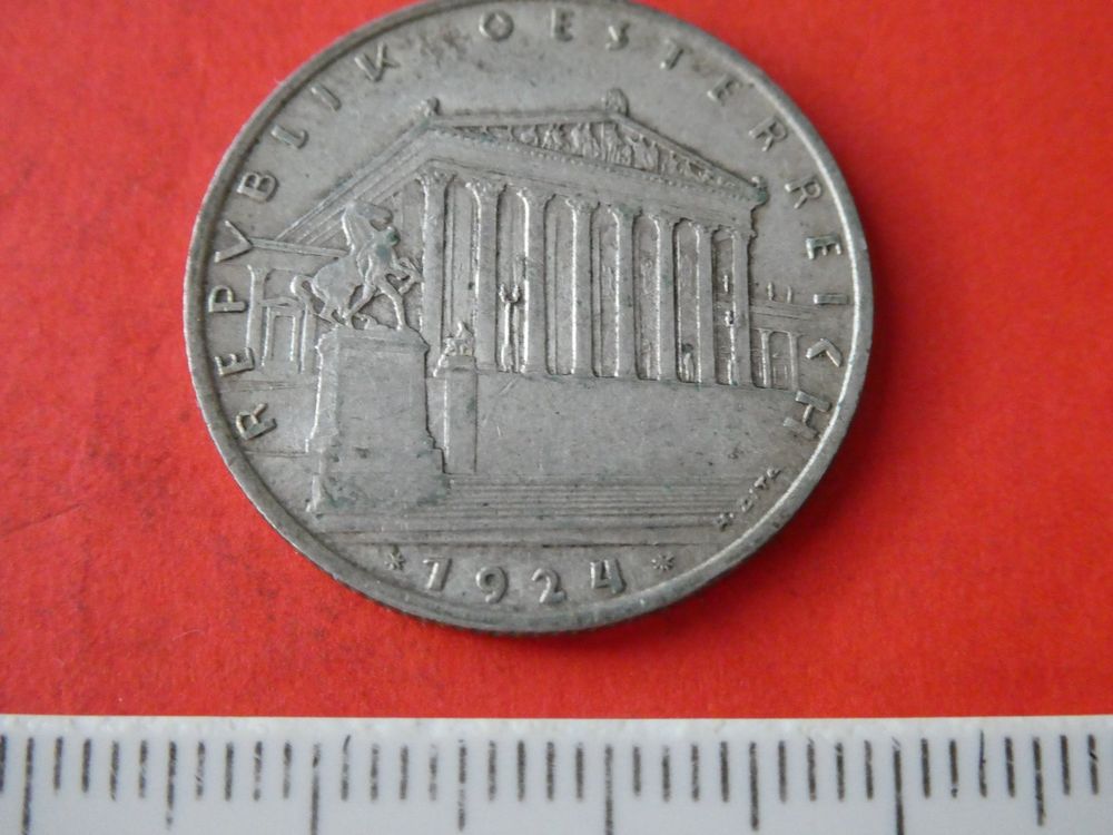 Oesterreich 1924, 1 Schilling - Silber (Gebraucht) in Hinterforst für ...