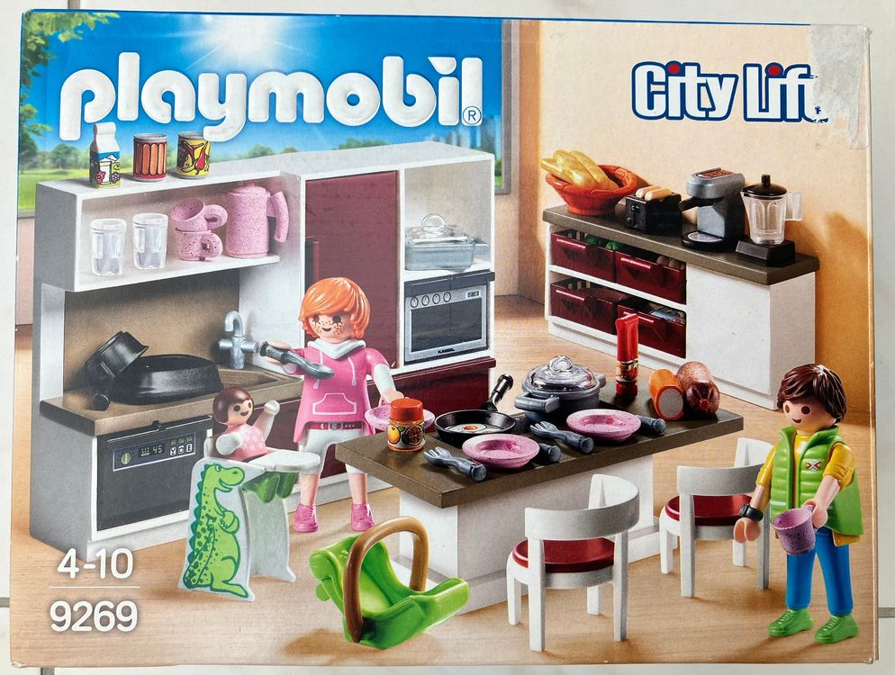 Playmobil - Grosse Familienküche (9269) + Babyzimmer (70210) (Gebraucht ...