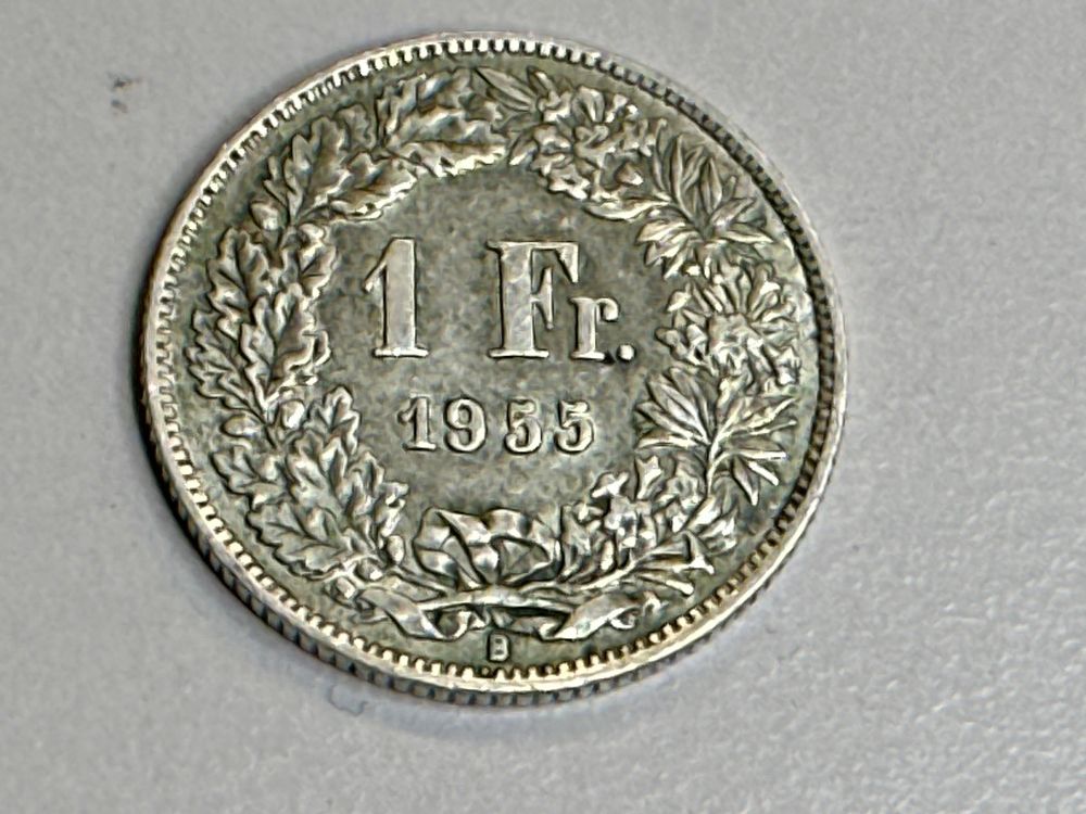 1 Fr. Silber Schweiz 1955 ss | Kaufen auf Ricardo