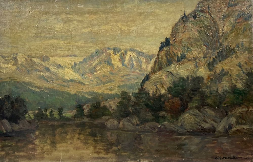 Lewis Henry Meakin (1850-1917) grosses Gemälde (Gebraucht) in Root für ...