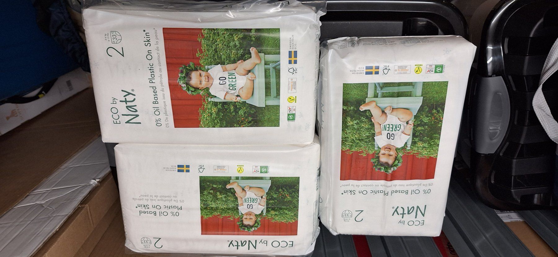 Naty Windeln Gr. 2 (3-6 kg) - 3 Packungen zu verkaufen! (Neu und ...