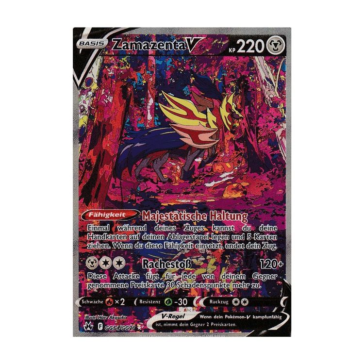 Zamazenta V - Alternative FULL ART - Zenit der Könige - DE (Neu (gemäss ...