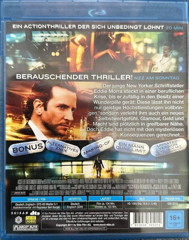 Limitless - Ohne Limit (Blu-ray) - Top Zustand! (Gebraucht) in Beringen für CHF 2 – mit ...