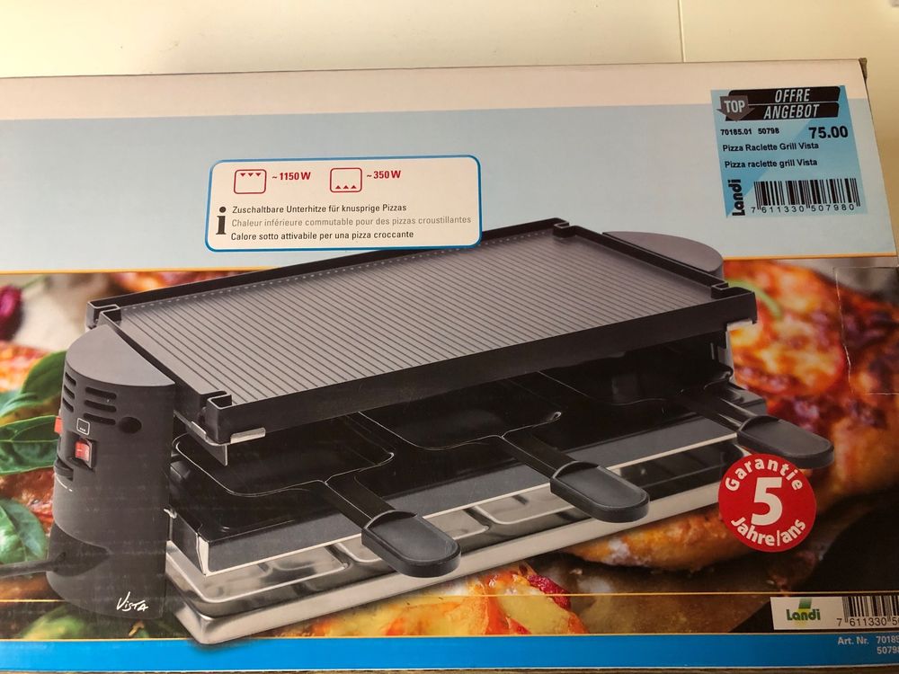 Raclette-Pizza Grill | Kaufen auf Ricardo