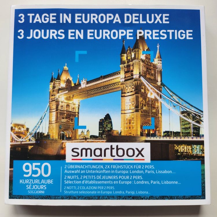 Smartbox Städtetrip Europa Deluxe zu verkaufen (Neu (gemäss ...