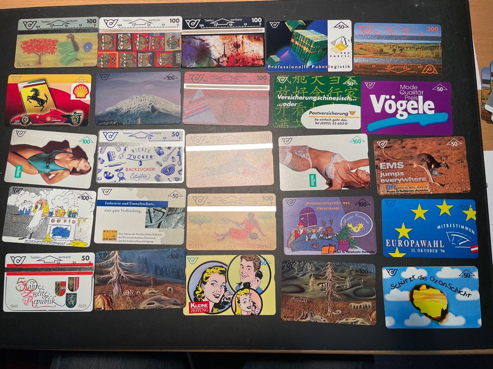 Taxcards Telefonkarten Österreich, 100 Stück, Dummies (Gebraucht) in ...