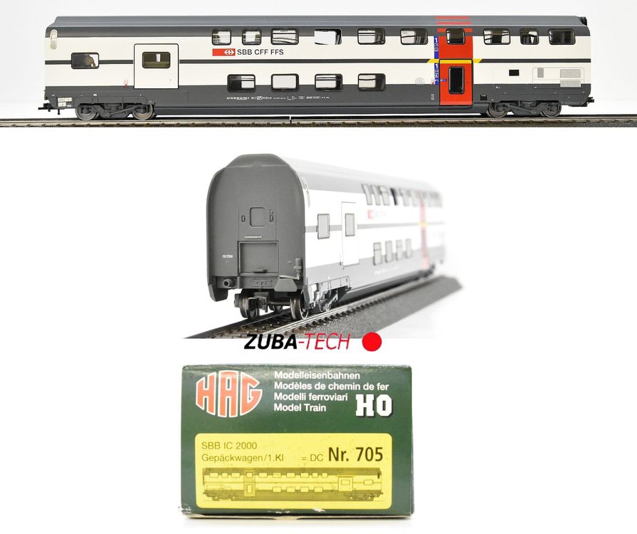HAG 705 Steuerwagen IC 2000 AD SBB H0 GS mit OVP (Gebraucht) in St ...
