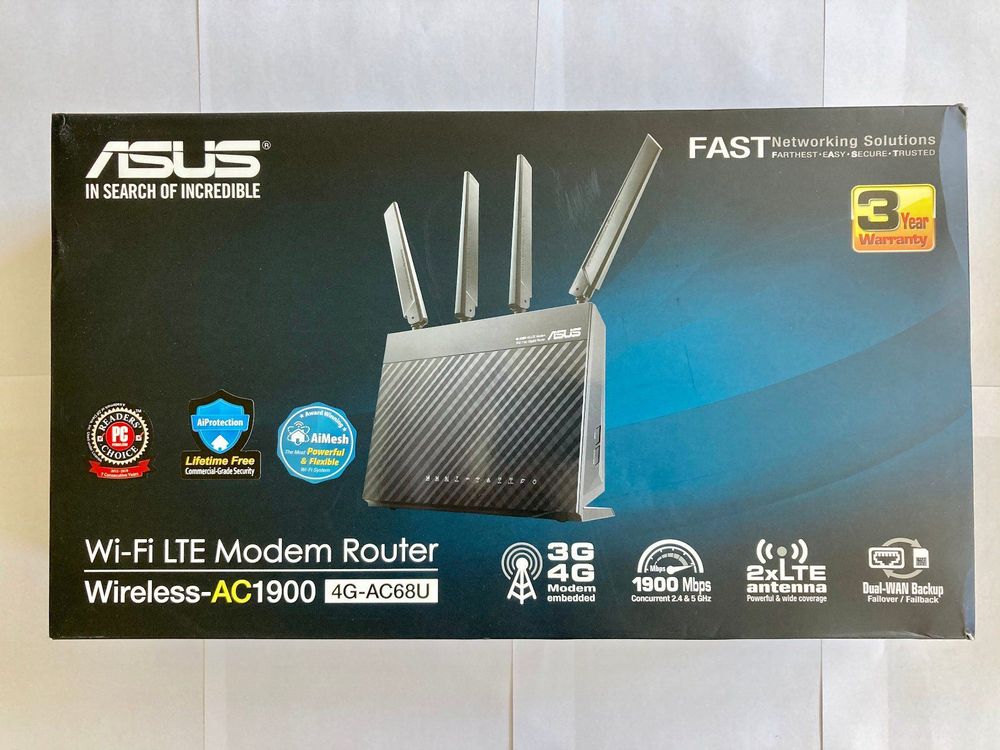 4G Modem Routeur ASUS 4G-AC68U | Kaufen auf Ricardo
