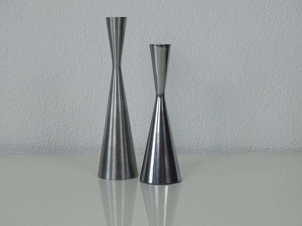 vintage Erika Pekkari Metall Kerzenständer 2er Set (Gebraucht) in ...