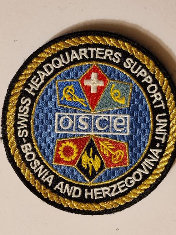 OSCE Abzeichen Swiss Headquarters Support Unit Badge (Neu (gemäss ...
