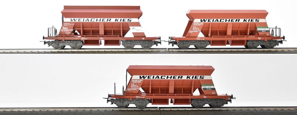 Liliput 3x Weiacher Kieswagen SBB H0 GS ohne OVP (Gebraucht) in St. Gallen für CHF 27 – mit ...