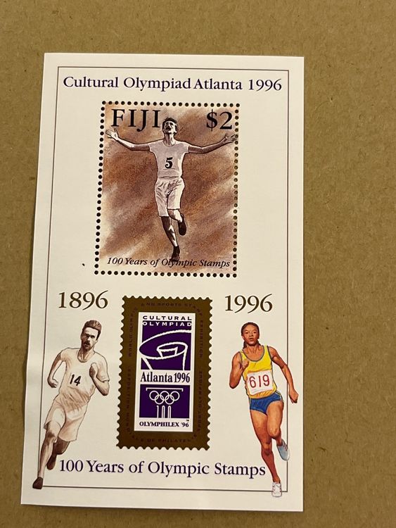 Briefmarke Fidschi Atlanta Olympia 1996 (Neu und originalverpackt) in Zürich für CHF 0.9 – mit ...