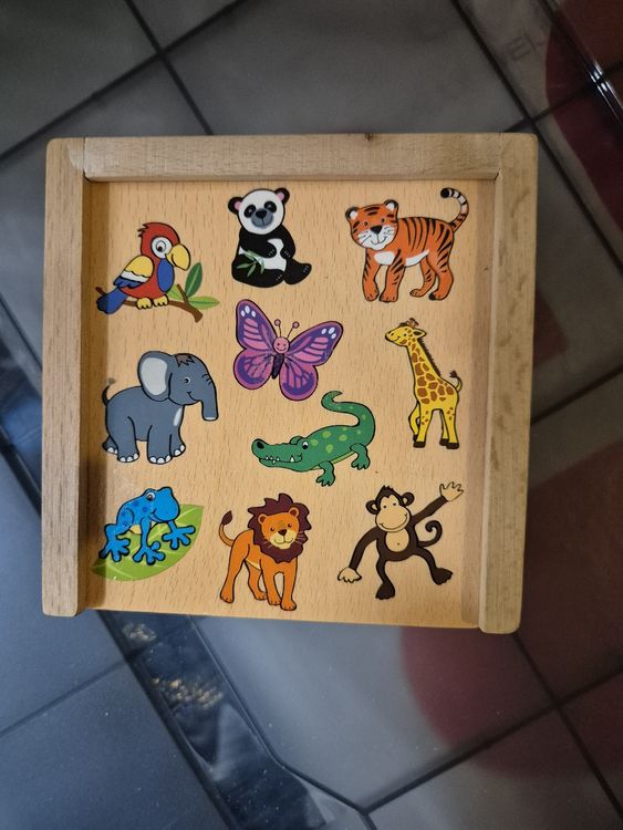 Spiel: Tier- Memory aus Holz (Gebraucht) in Richterswil für CHF 5 – mit ...