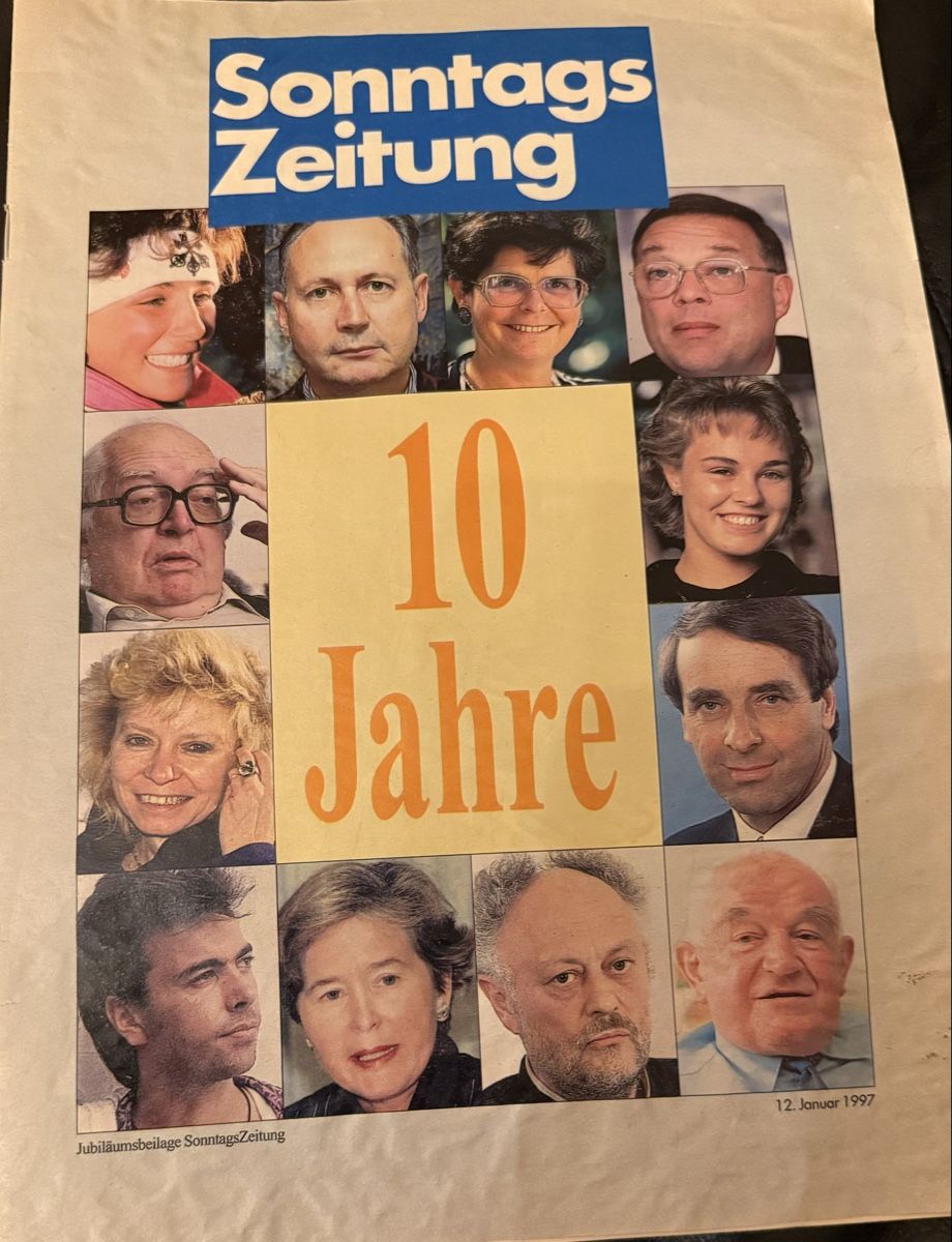 Sonntagszeitung/10Jahre/Jubiläumsausgabe 87-97 (Gebraucht) in ...