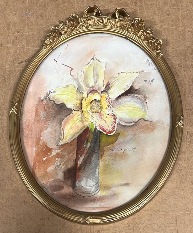 Aquarell Stilleben Blumen, signiert Jolli Berger (ID 7248) | Kaufen auf ...