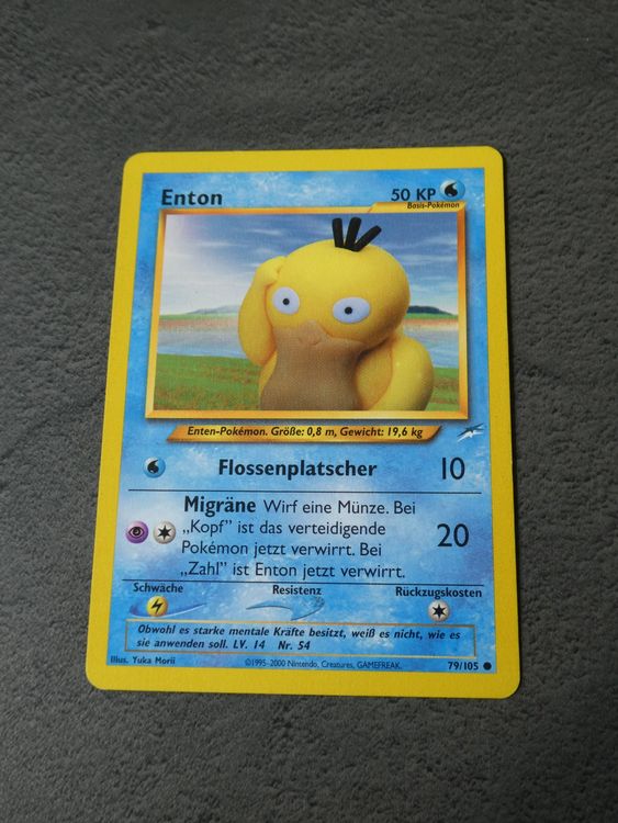 Pokemon Enton 79/105 Neo Destiny (German) (Gebraucht) in Luzern für CHF ...