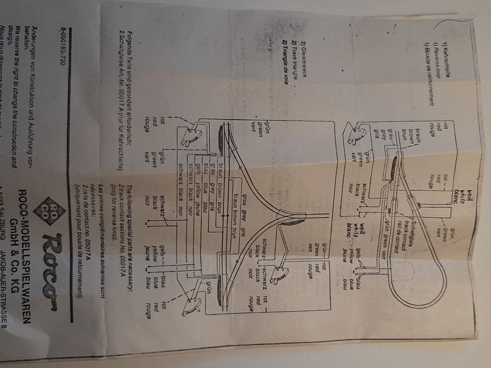 ROCO. moteur d'aiguillage boucle de retournement. (Neu und ...
